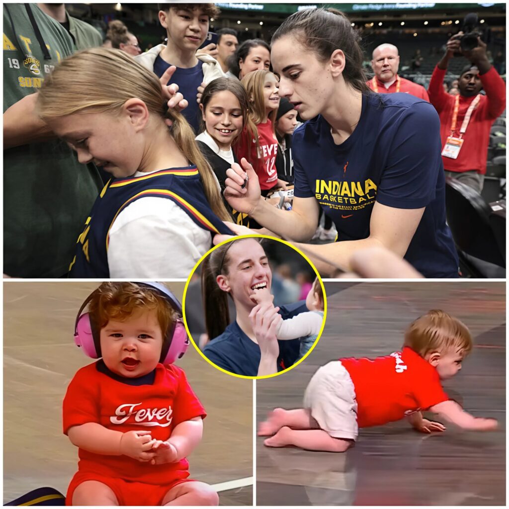 Caitlyn Clark and the Baby Race: A Halftime Moment That Stole the Show ...