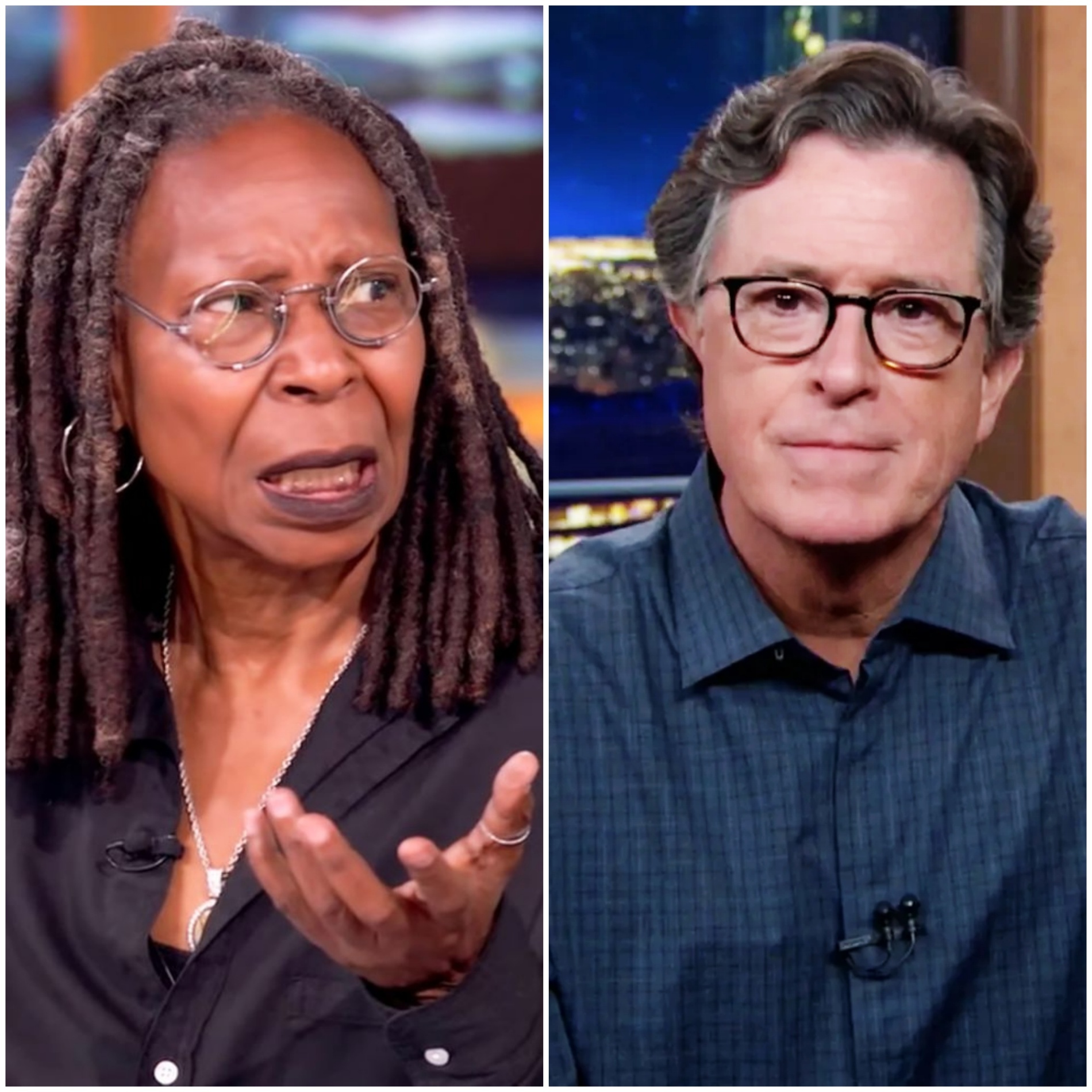 “He’s Just an MC” — The Moment Stephen Colbert Silenced Whoopi Goldberg on Live Television – USA ...