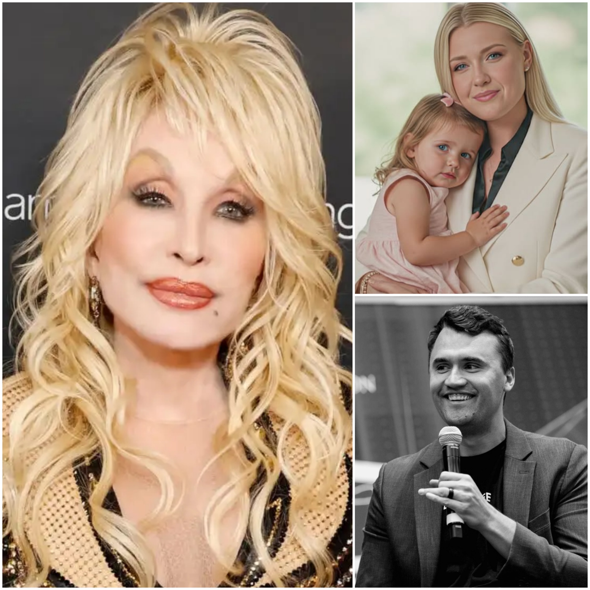 When Dolly Parton saw the image of Erika Kirk cradling her daughter ...