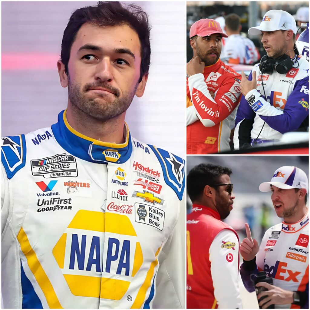 BREAKING: Denny Hamlin rages, Bubba Wallace explodes, both pointing ...