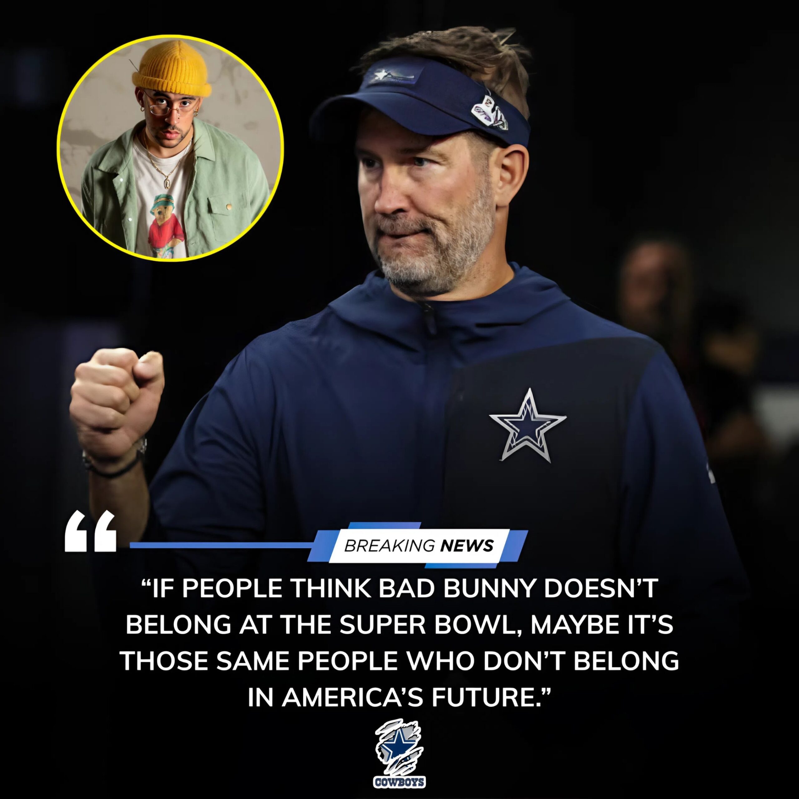 Did Cowboys Coach Brian Schottenheimer Call Bad Bunny’s Super Bowl ...
