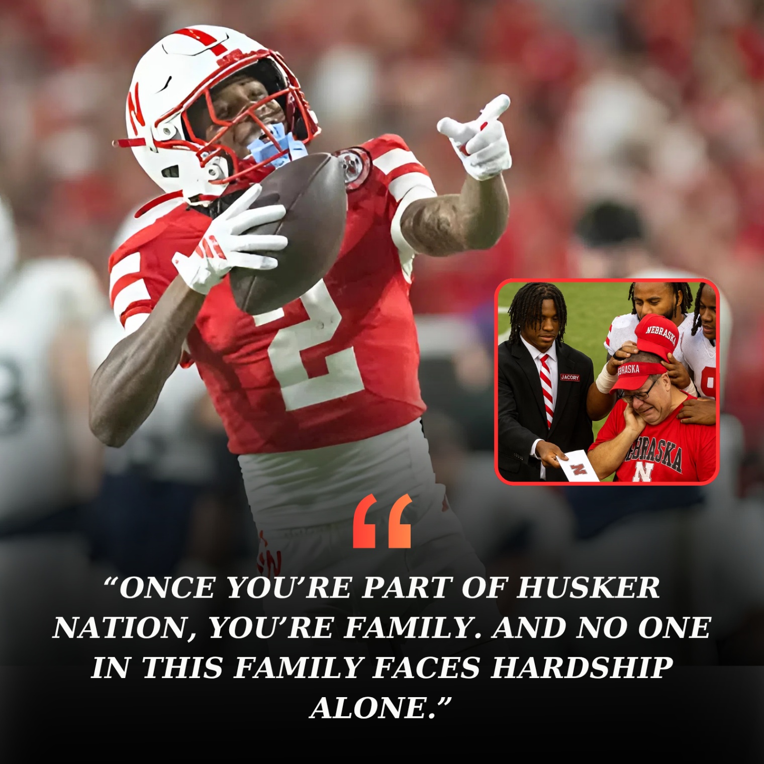 Jacory Barney Jr. Steps Up for Devoted Nebraska Fan: A Story of ...