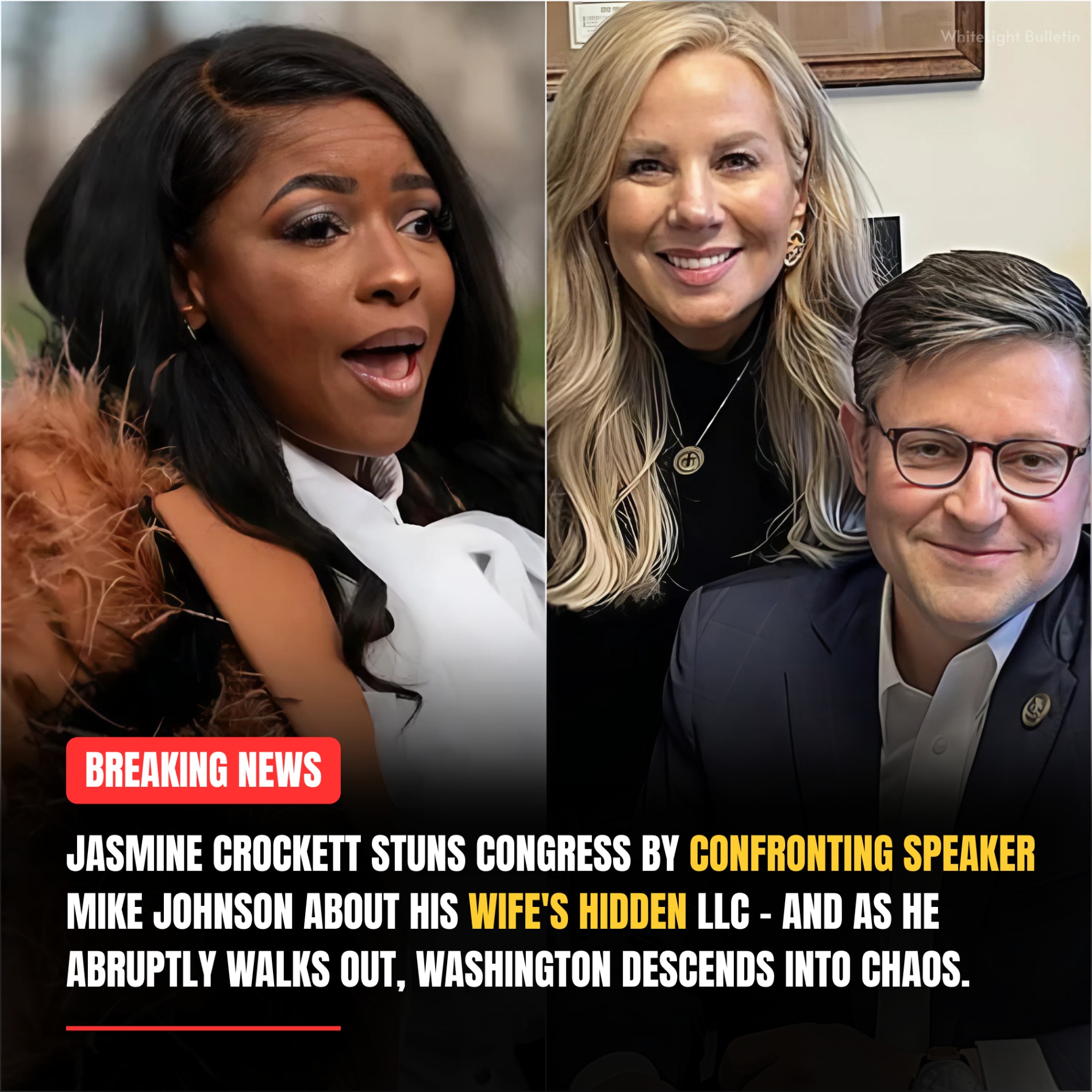 Gasps echoed through the chamber as Rep. Jasmine Crockett leaned ...