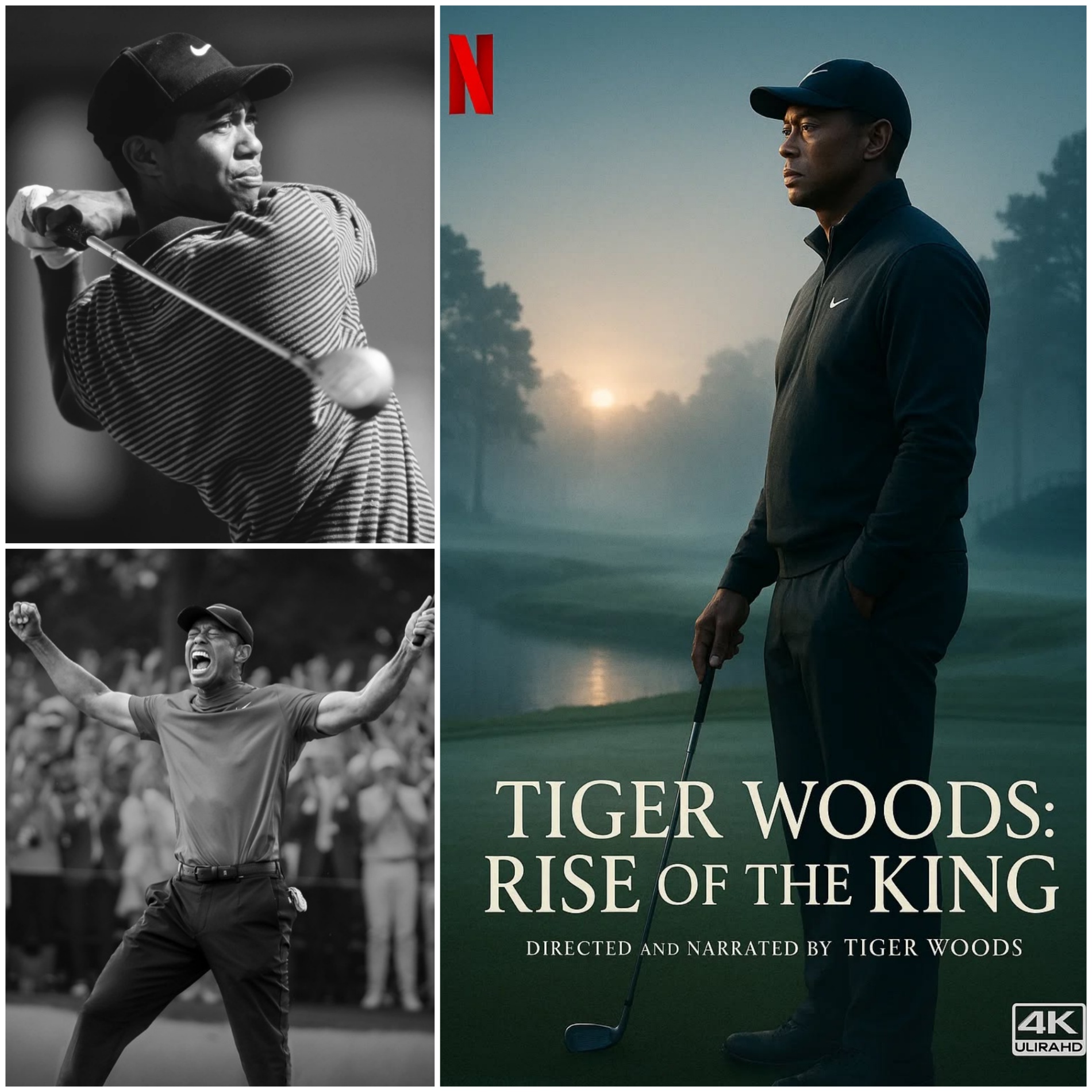 🚨 BREAKING: Netflix Announces 10-Episode Series on Tiger Woods — “TIGER WOODS: RISE OF THE KING ...