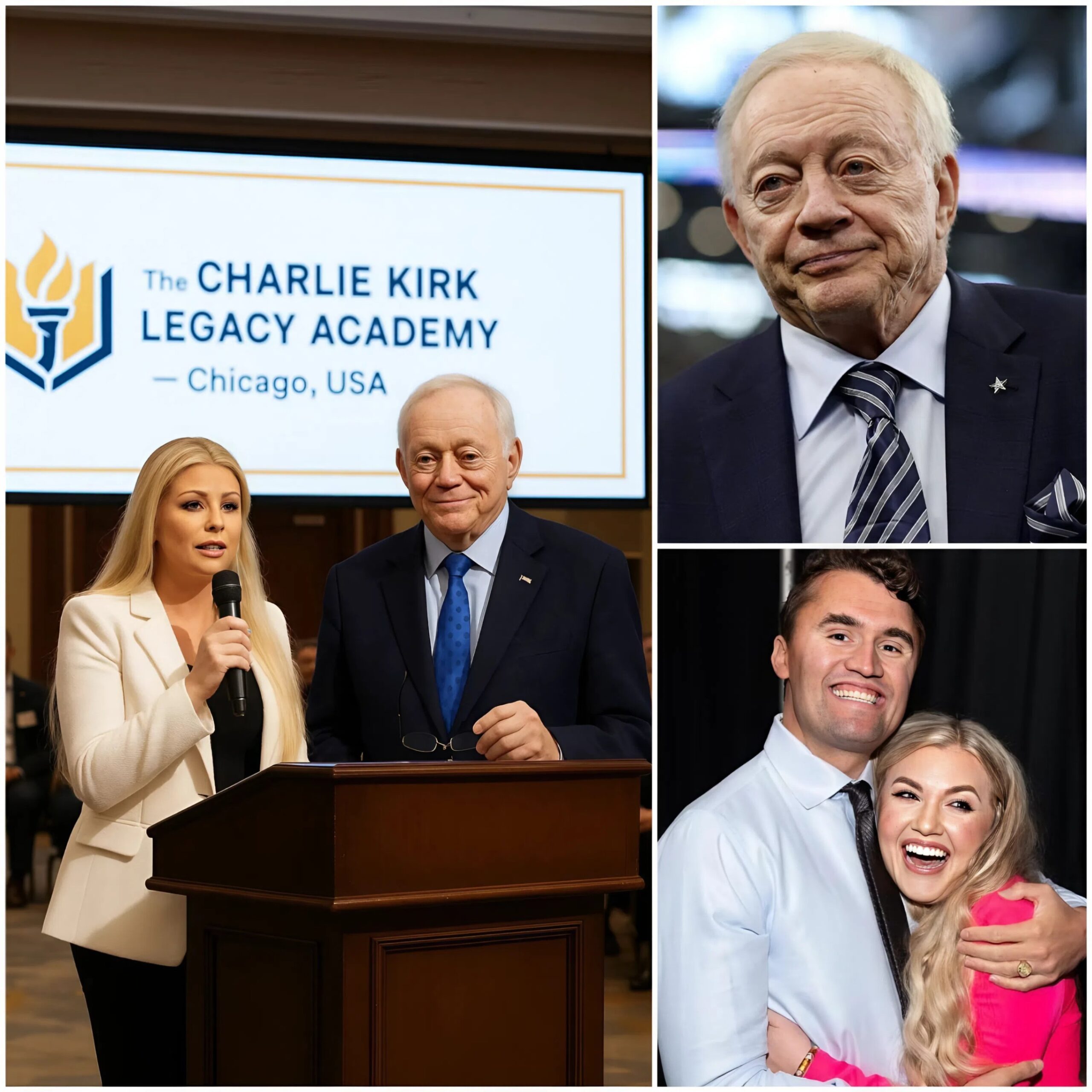 ERIKA KIRK AND JERRY JONES JOIN FORCES TO BUILD $175 MILLION CHARLIE ...