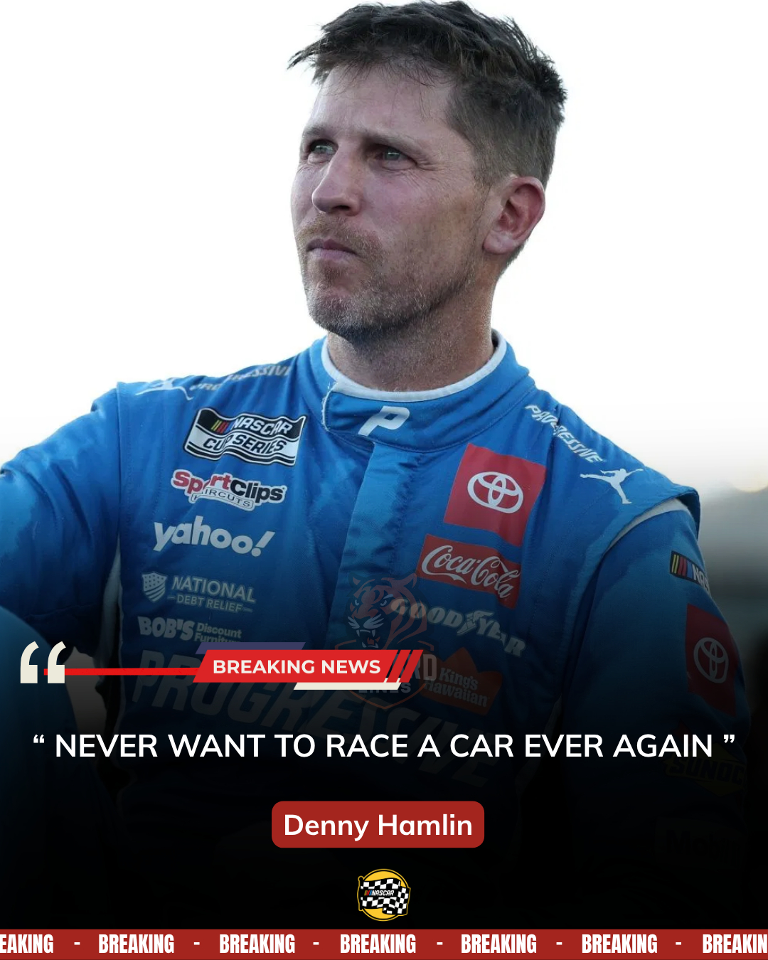 “Never want to race a car ever again”: Denny Hamlin after losing ...