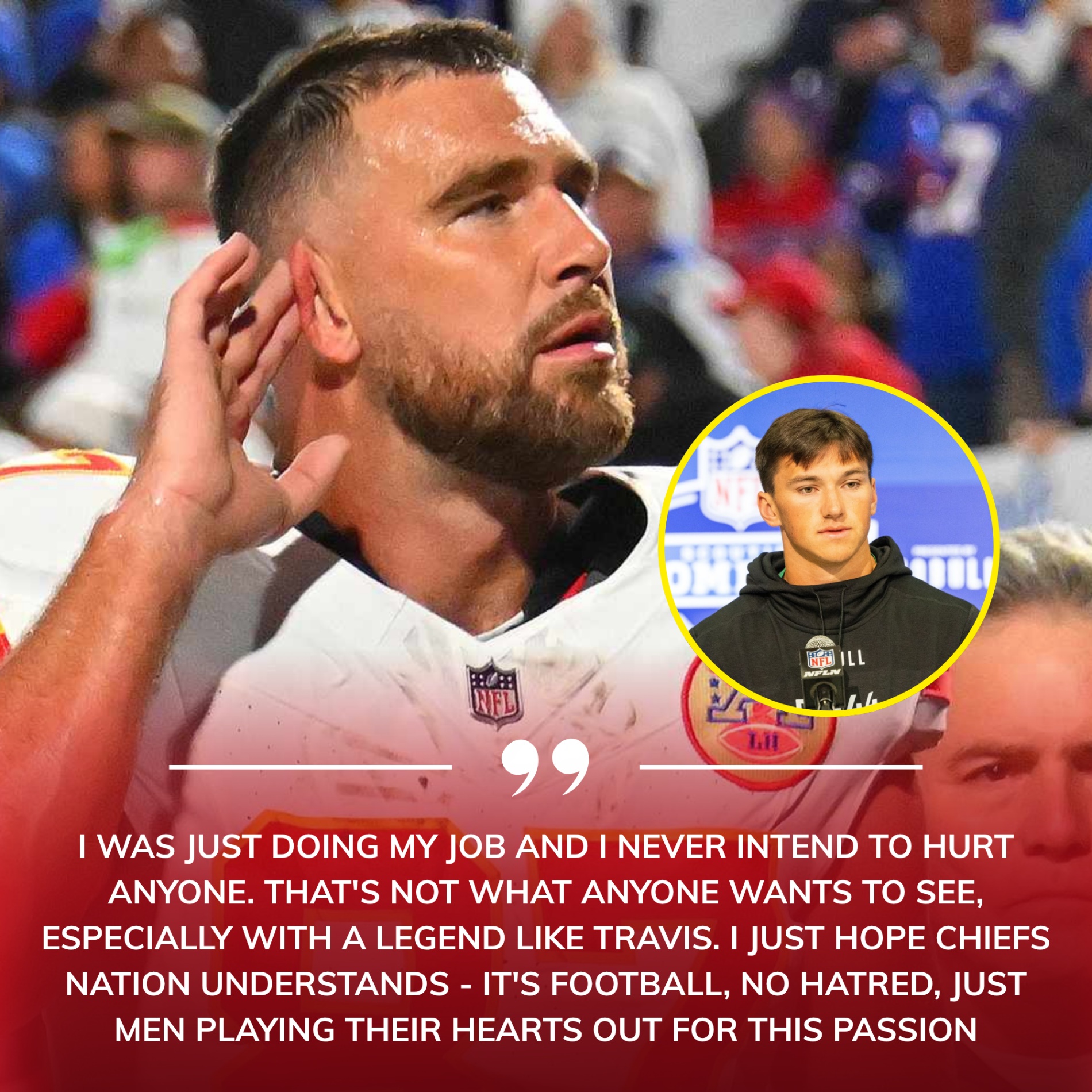 HEARTWARMING MOMENT: BUFFALO ROOKIE COLE BISHOP’S ACT OF CLASS STUNS NFL FANS AFTER TRAVIS KELCE ...