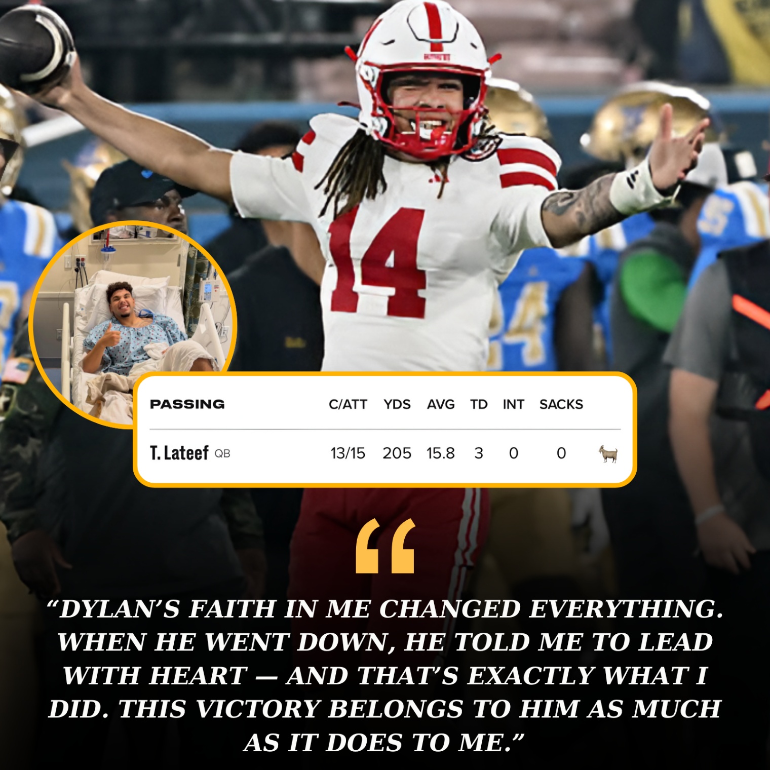 Brotherhood in Scarlet: TJ Lateef’s Emotional Tribute to Dylan Raiola ...