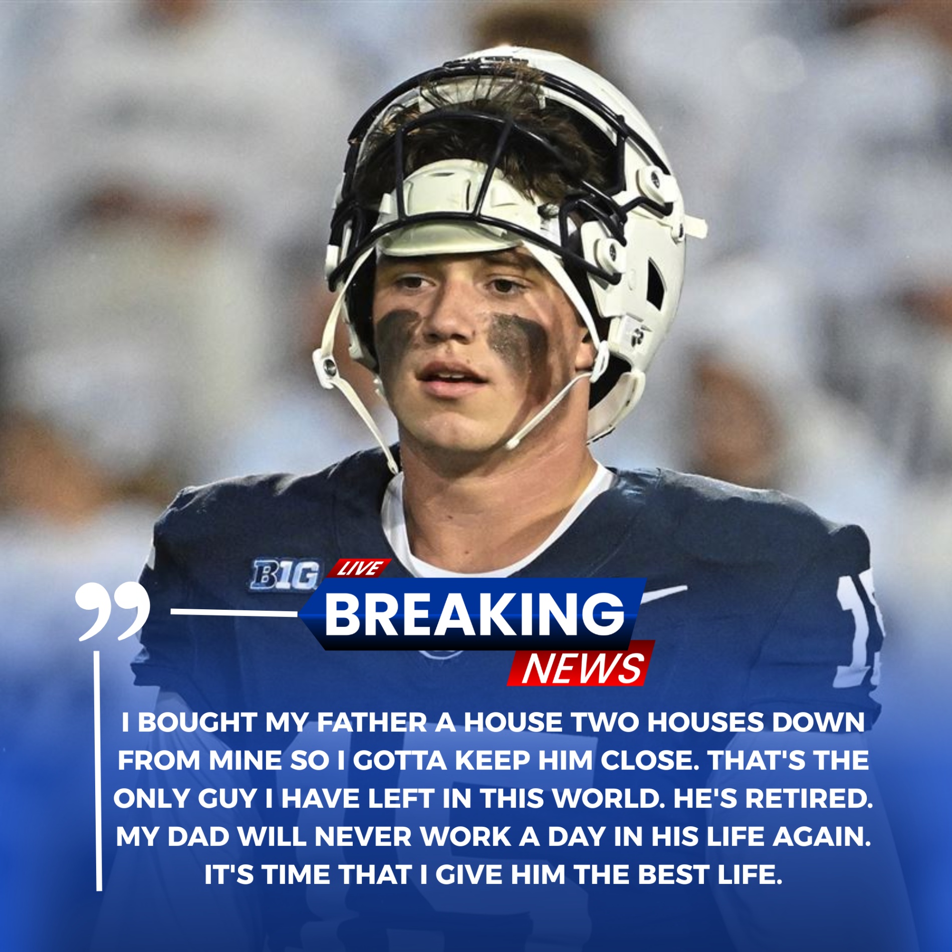 Penn State Quarterback Drew Allar Purchases Home for His Father in ...