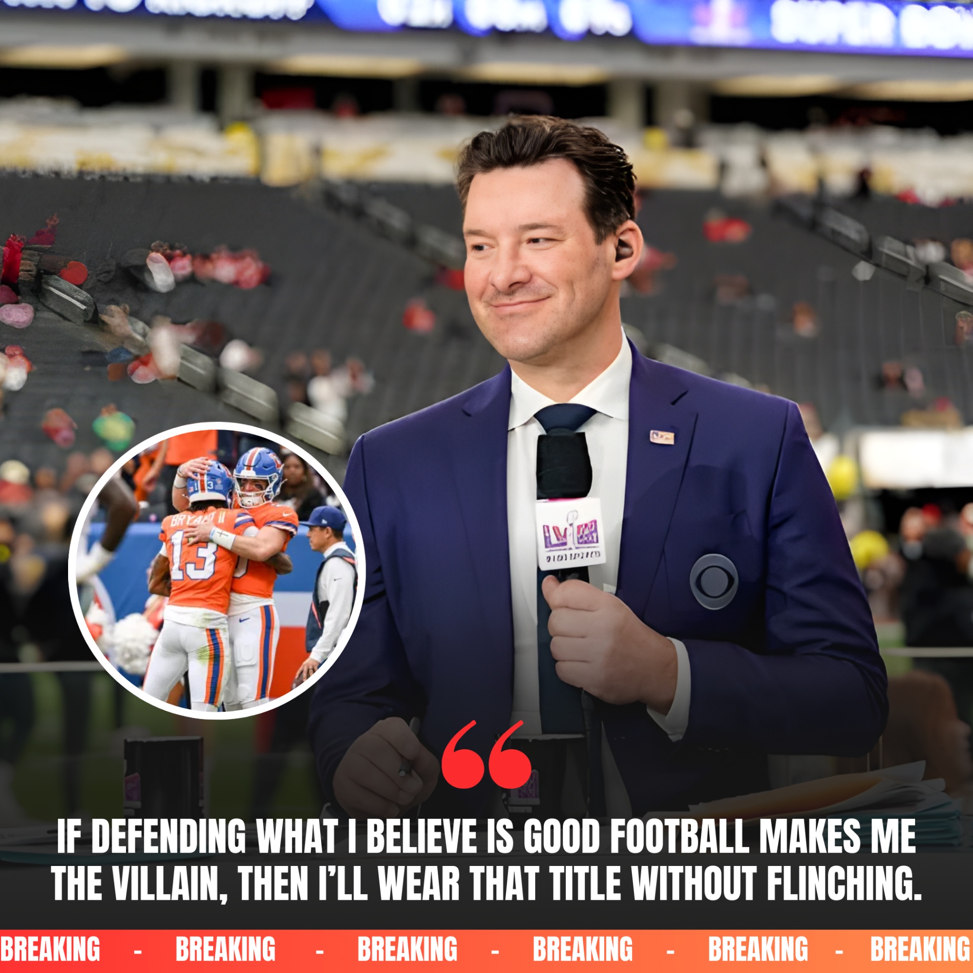 BREAKINGNEWS: Tony Romo removed from all Denver Broncos broadcasts ...