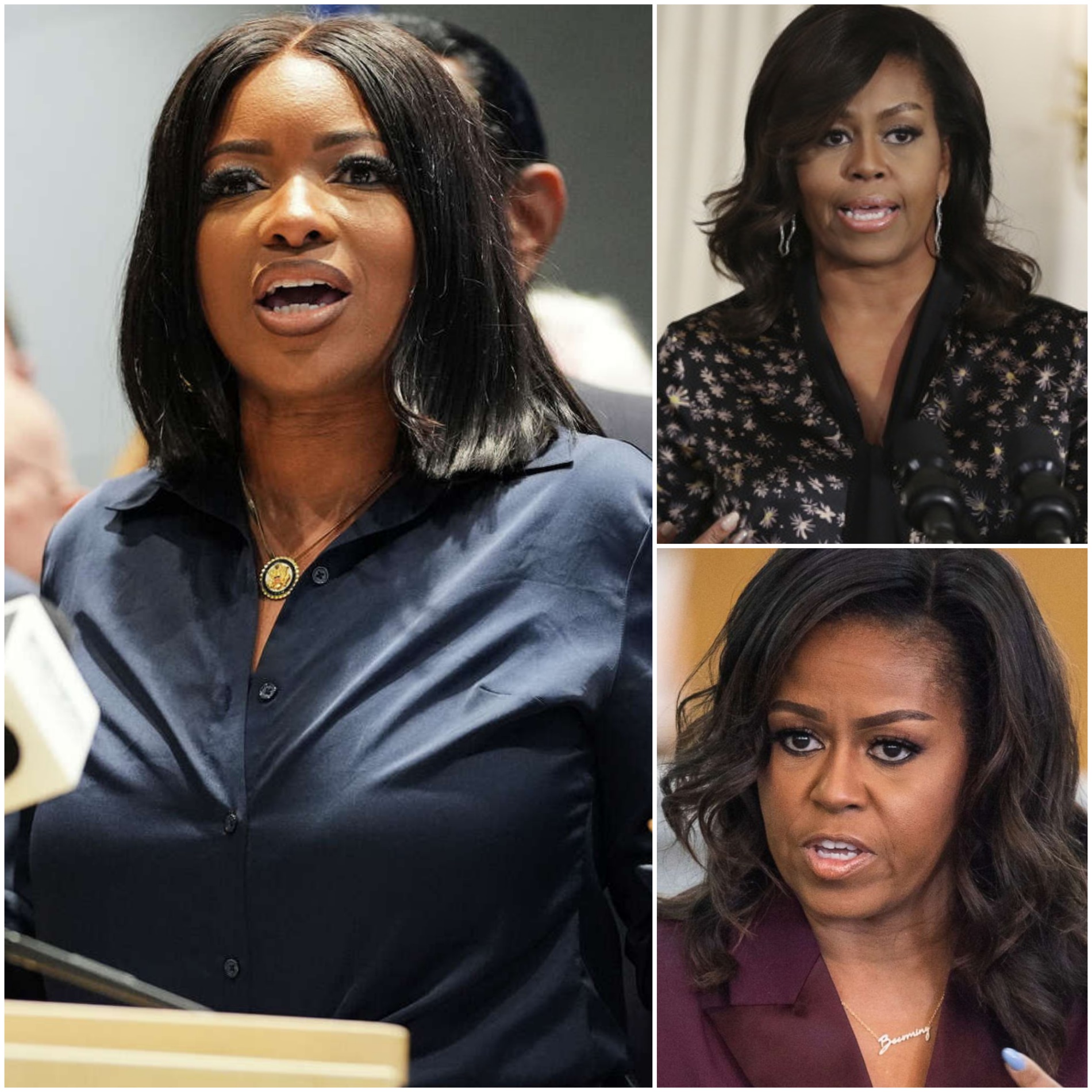 Michelle Obama stunned 12,000, handing Jasmine Crockett the Trailblazer ...