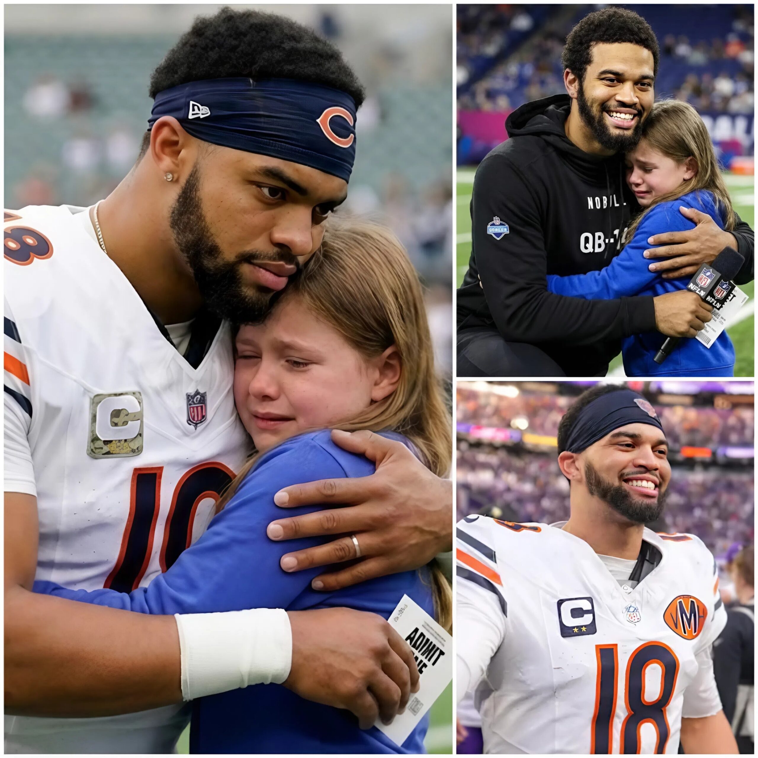🏈 Caleb Williams Turns a Young Fan’s Tears into Triumph — A Gesture ...