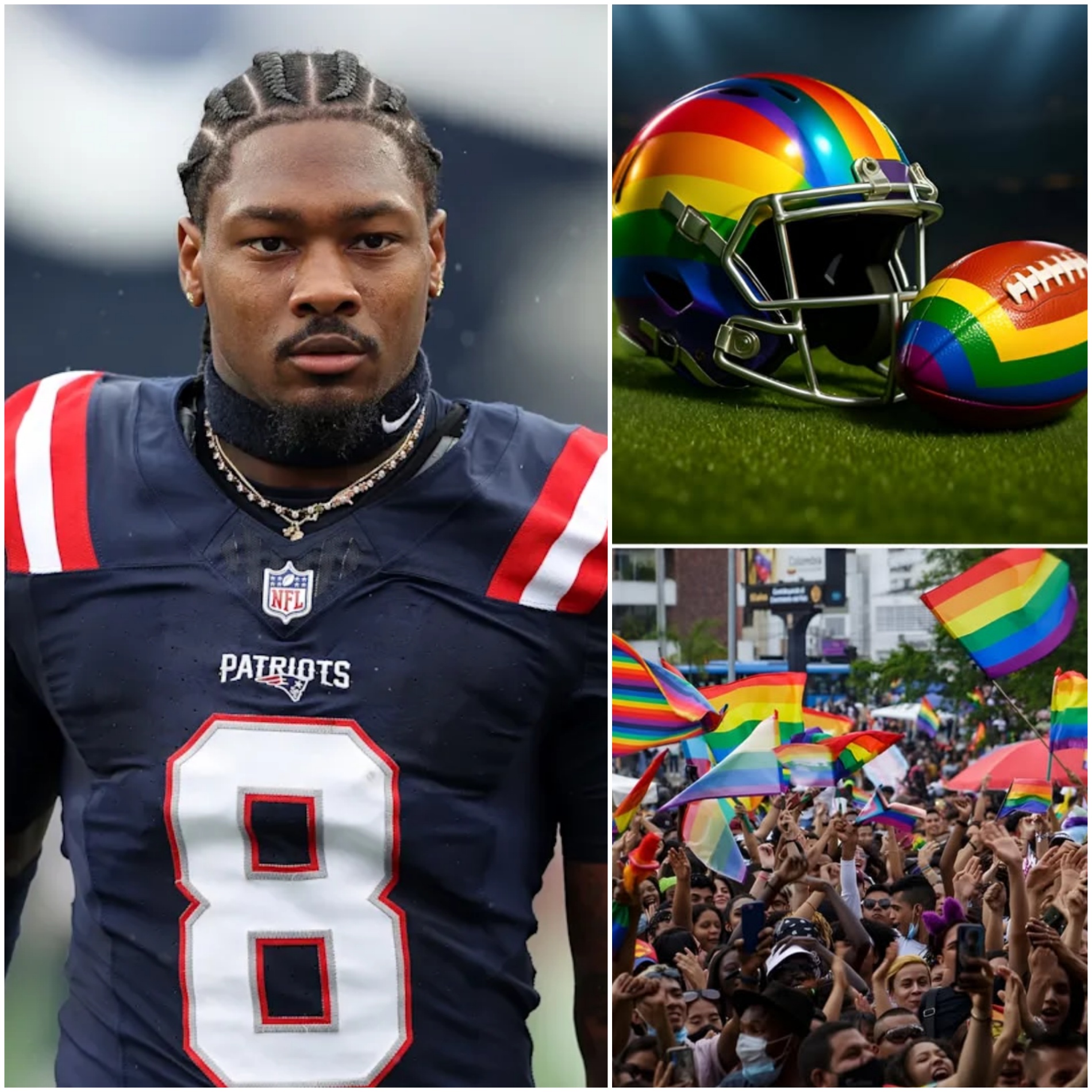 Stefon Diggs Sparks Controversy with Refusal to Wear Rainbow Helmet and ...