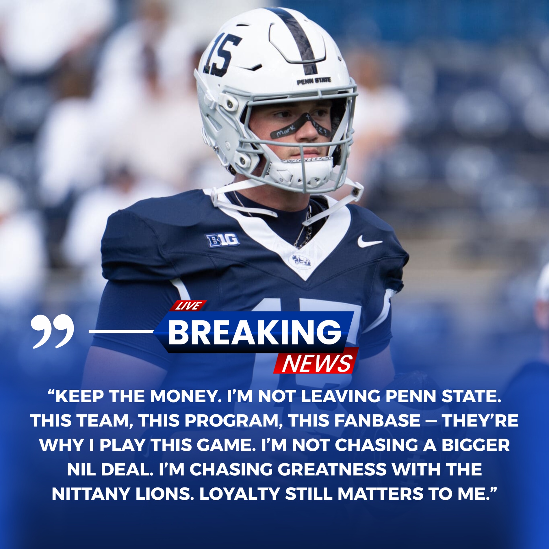 🔥 BREAKING: Drew Allar Chooses Loyalty Over NIL Millions — Why Penn ...