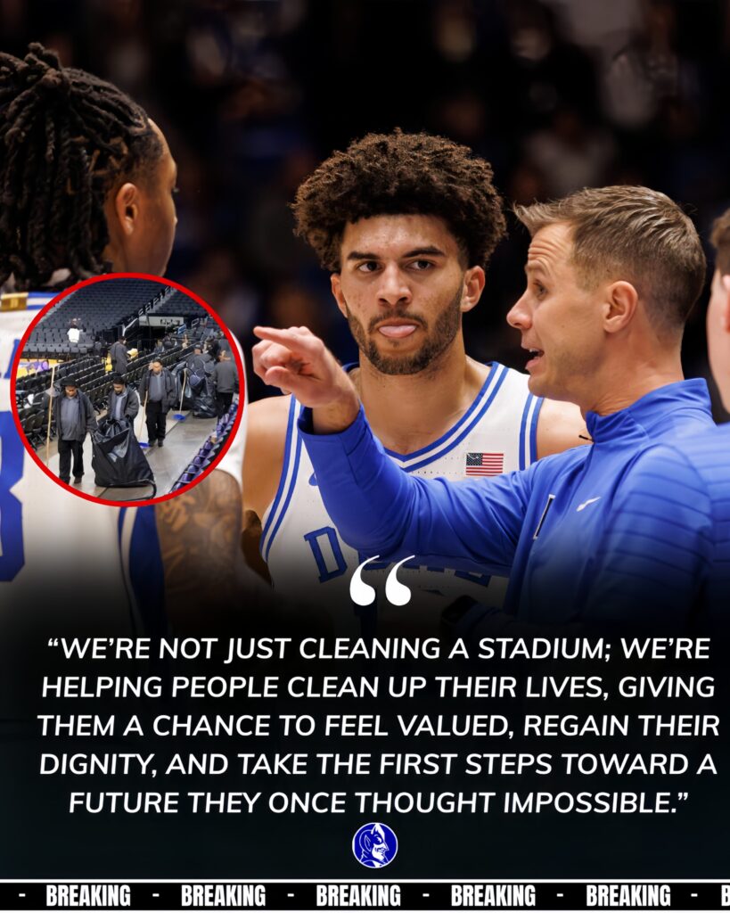Duke Blue Devils Give Back: Players Volunteer to Clean Cameron Indoor ...