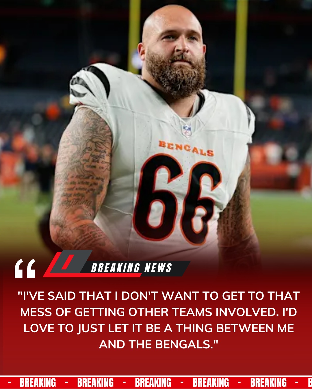 Dalton Risner gives the Bengals a simple request that should be a slam ...