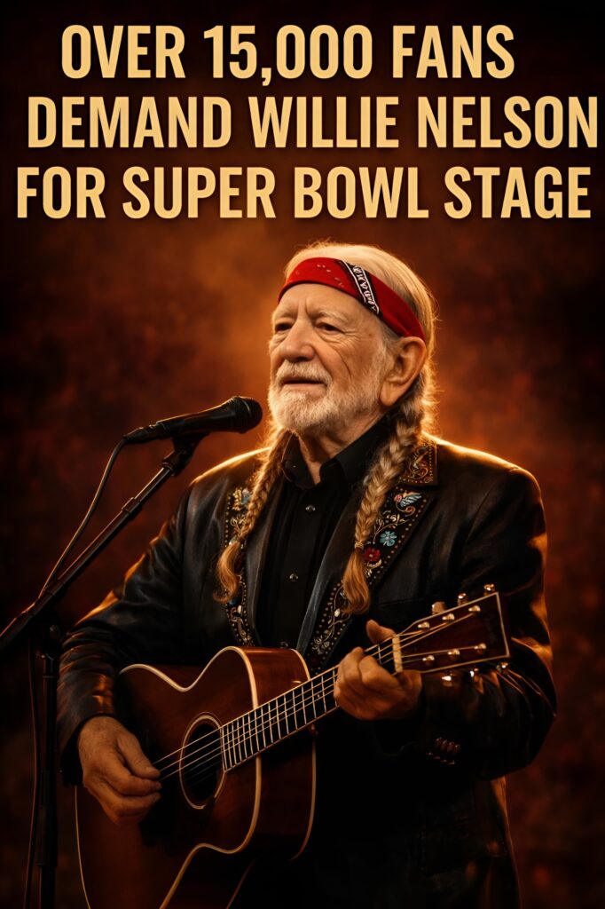 OVER 15,000 FANS DEMAND: “LET WILLIE NELSON TAKE THE SUPER BOWL STAGE ...