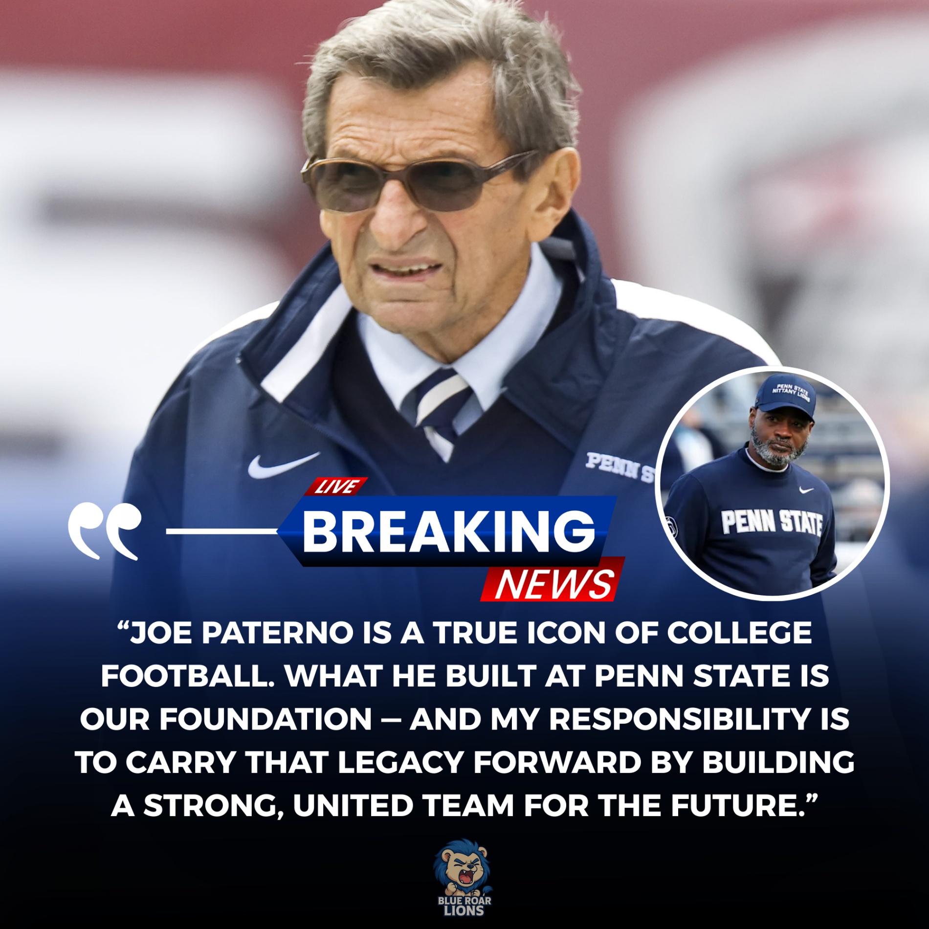 Terry Smith: “Joe Paterno Is a True Icon — Our Mission Is to Carry His ...