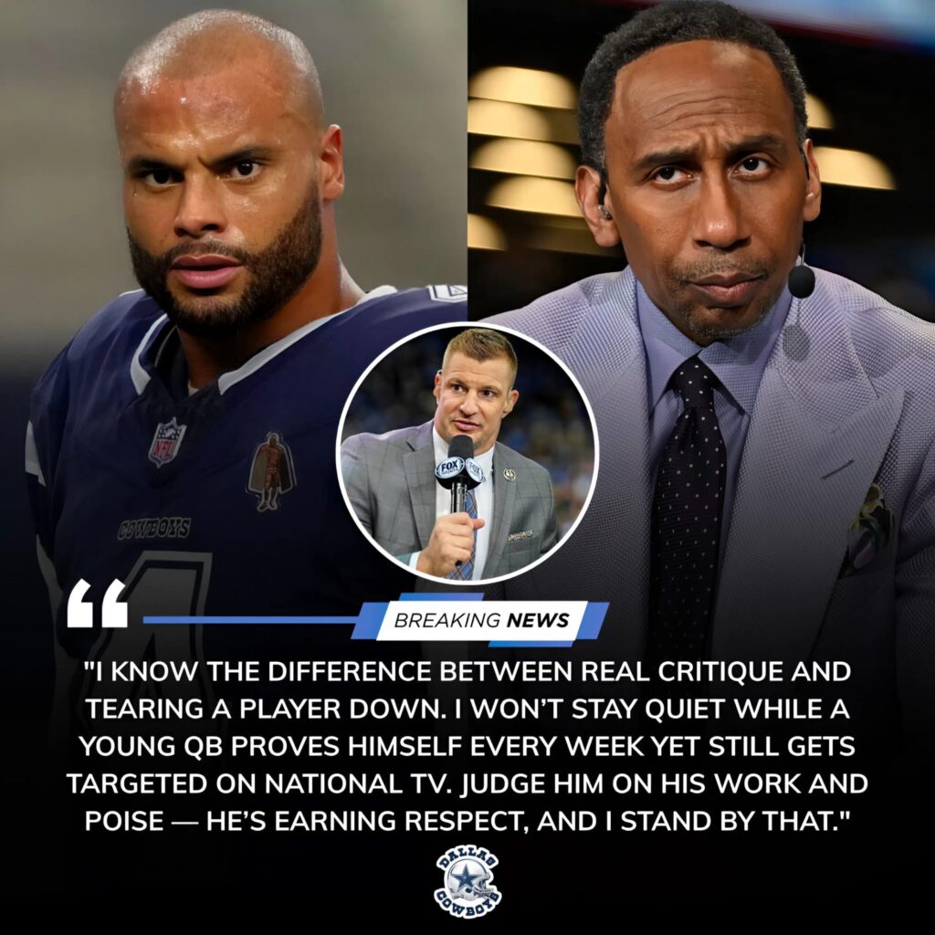 Rob Gronkowski Shocks NFL by Defending Dak Prescott Against Stephen A ...