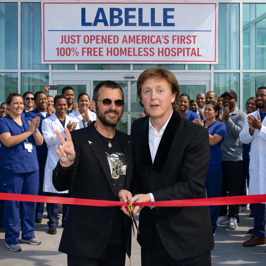 Paul McCartney and Ringo Starr unveil a free hospital for the homeless ...