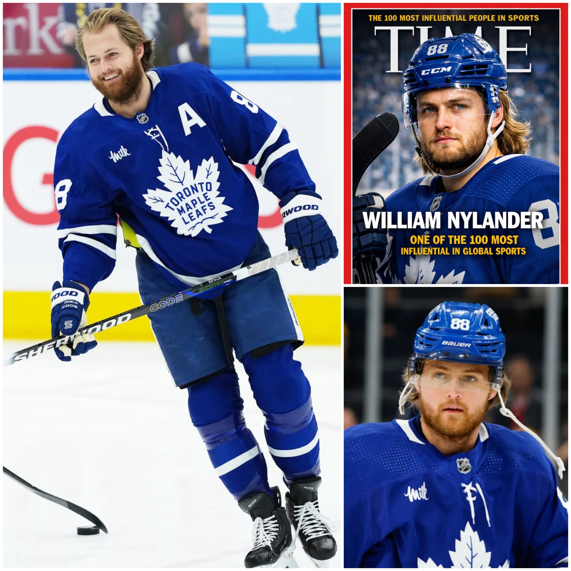 GREAT NEWS! 🚨 William Nylander has been named one of TIME magazine’s ...